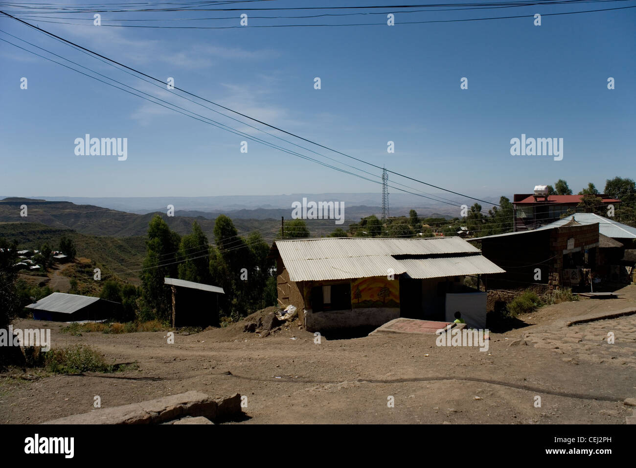 Street scene in Lalibela, Ethiopia Stock Photo - Alamy
