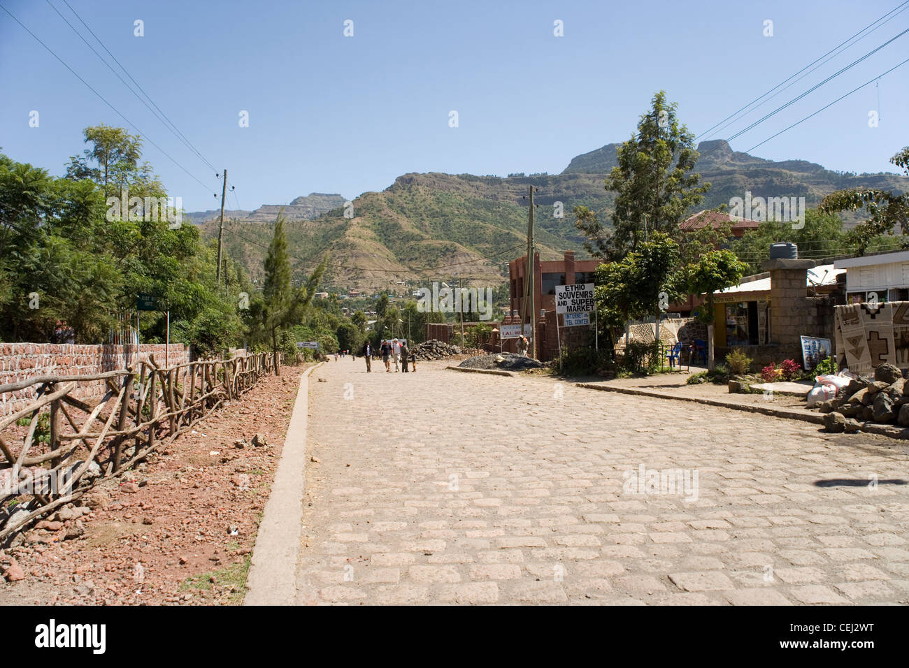 Street scene in Lalibela, Ethiopia Stock Photo - Alamy