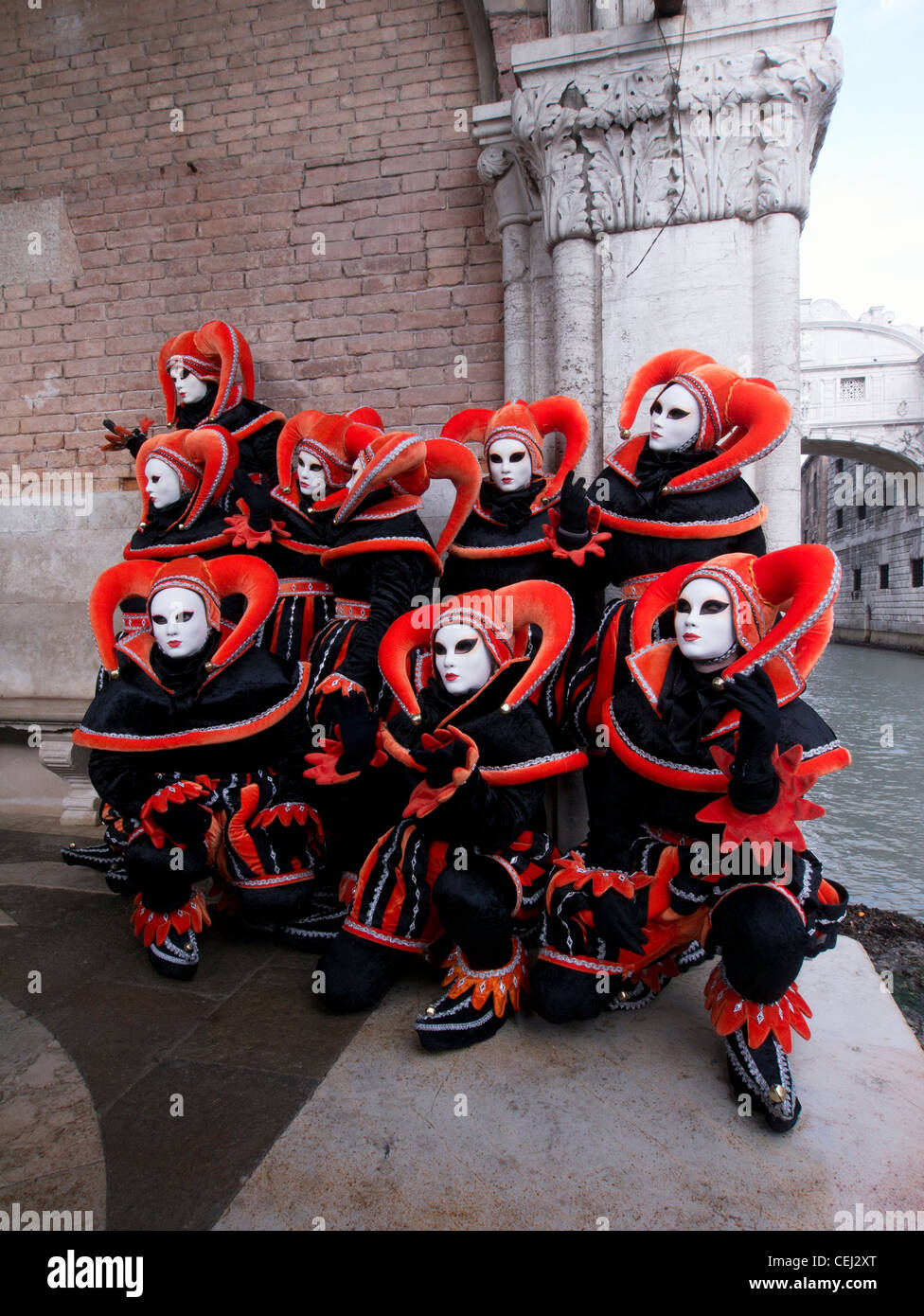 Masked women in Carnival or Carnevale in Venice Italy Stock Photo - Alamy