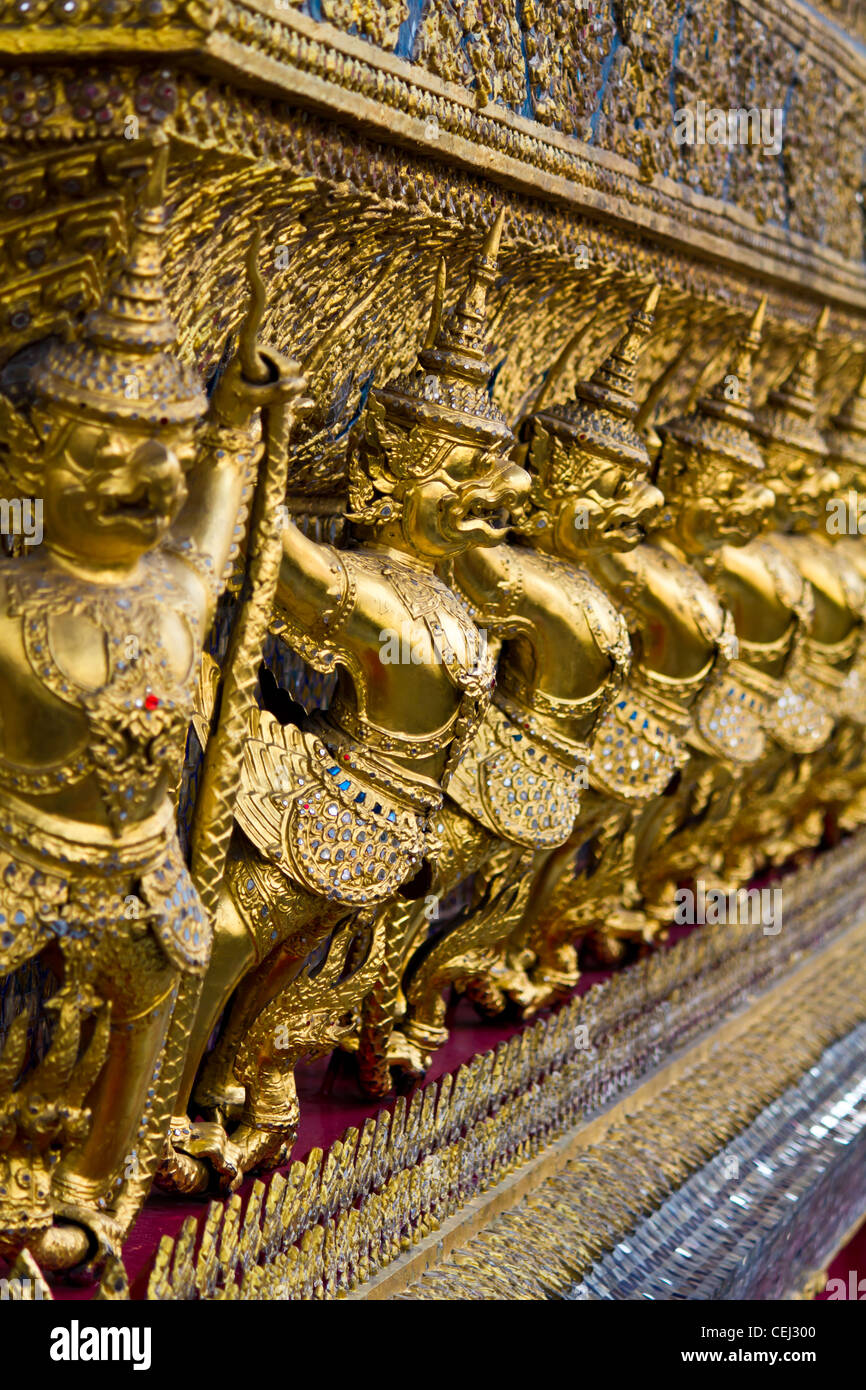 Golden Garuda in Grand Palace Bangkok Thailand Stock Photo - Alamy