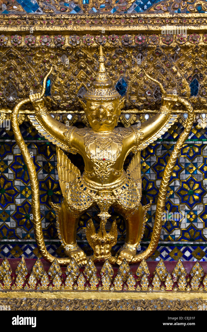 Golden Garuda in Grand Palace Bangkok Thailand Stock Photo - Alamy