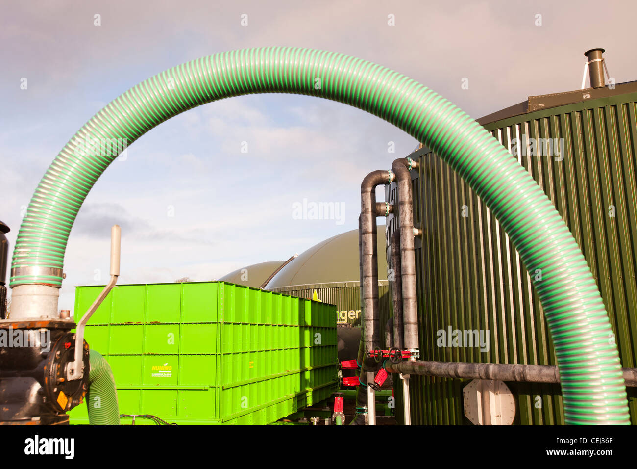 The Farmgen anaerobic bio digestor at Dryholme Farm near Silloth ...