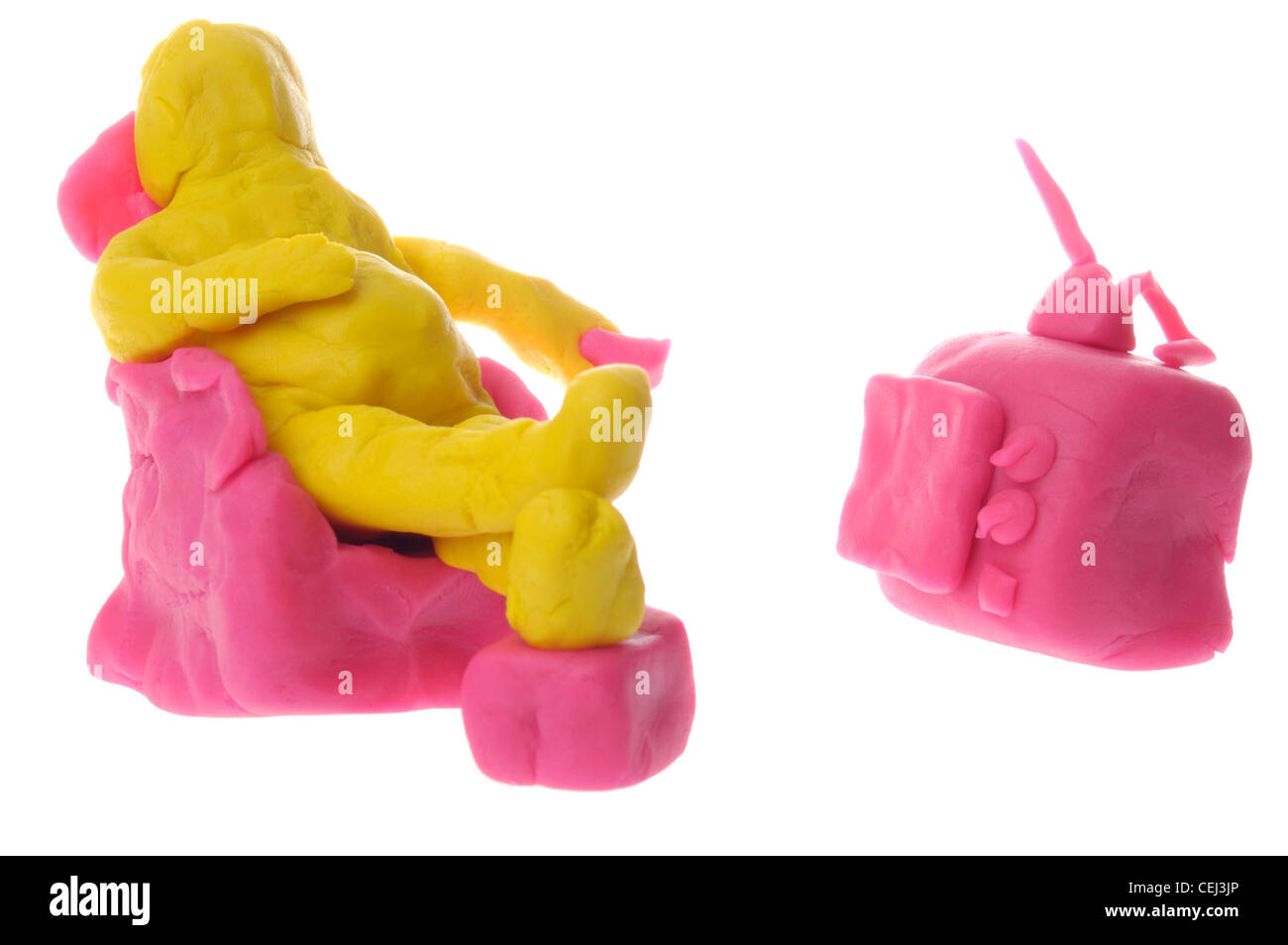 Lazy tv male Cut Out Stock Images & Pictures - Alamy