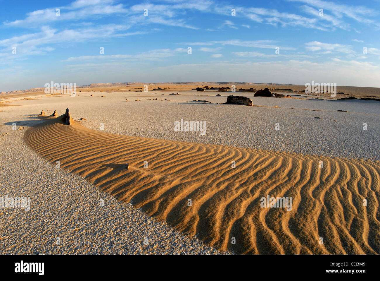 the creation of a desert sand dune Stock Photo - Alamy