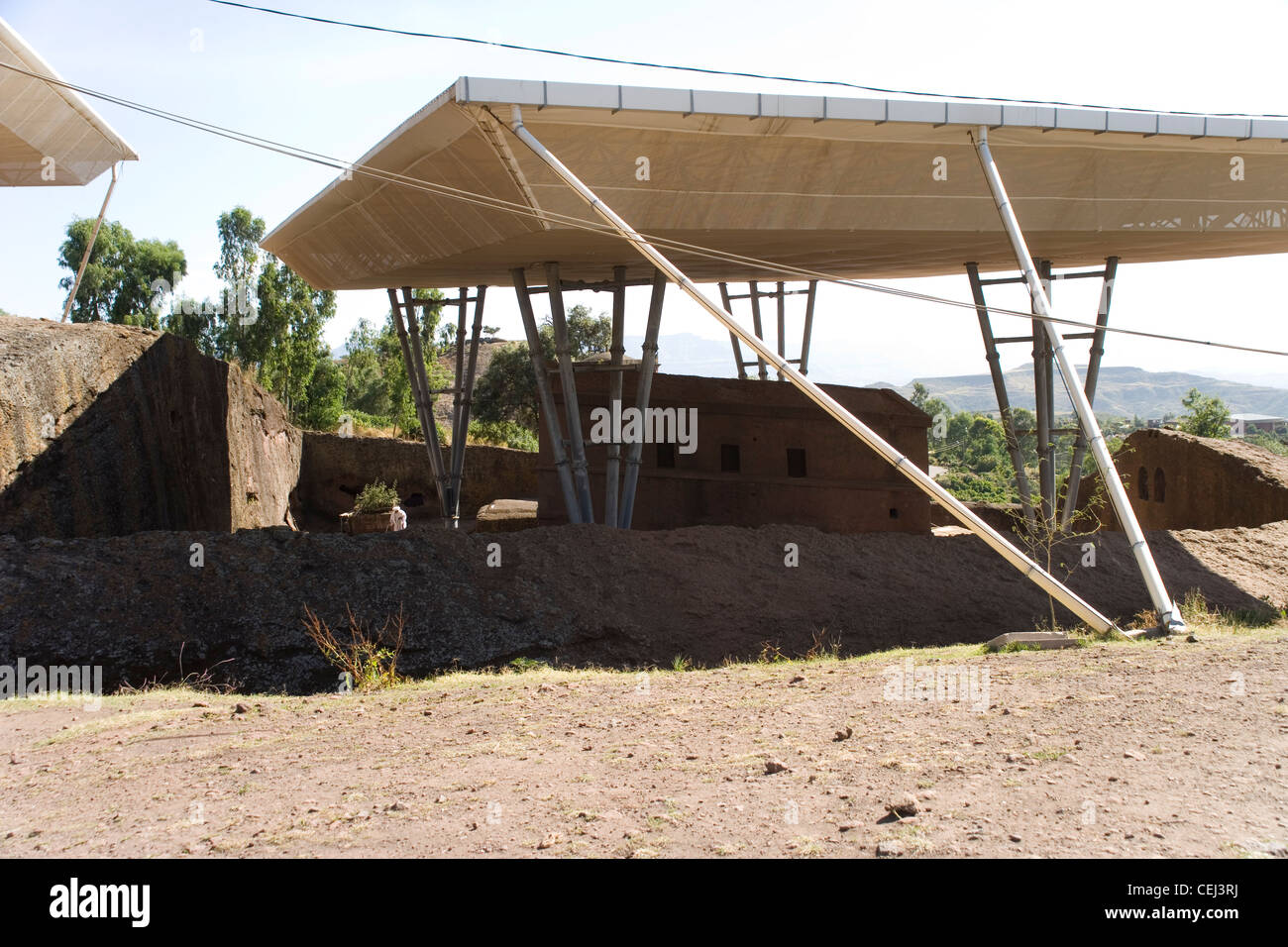 The rock hewn churches of Lalibela in Ethiopia Stock Photo - Alamy