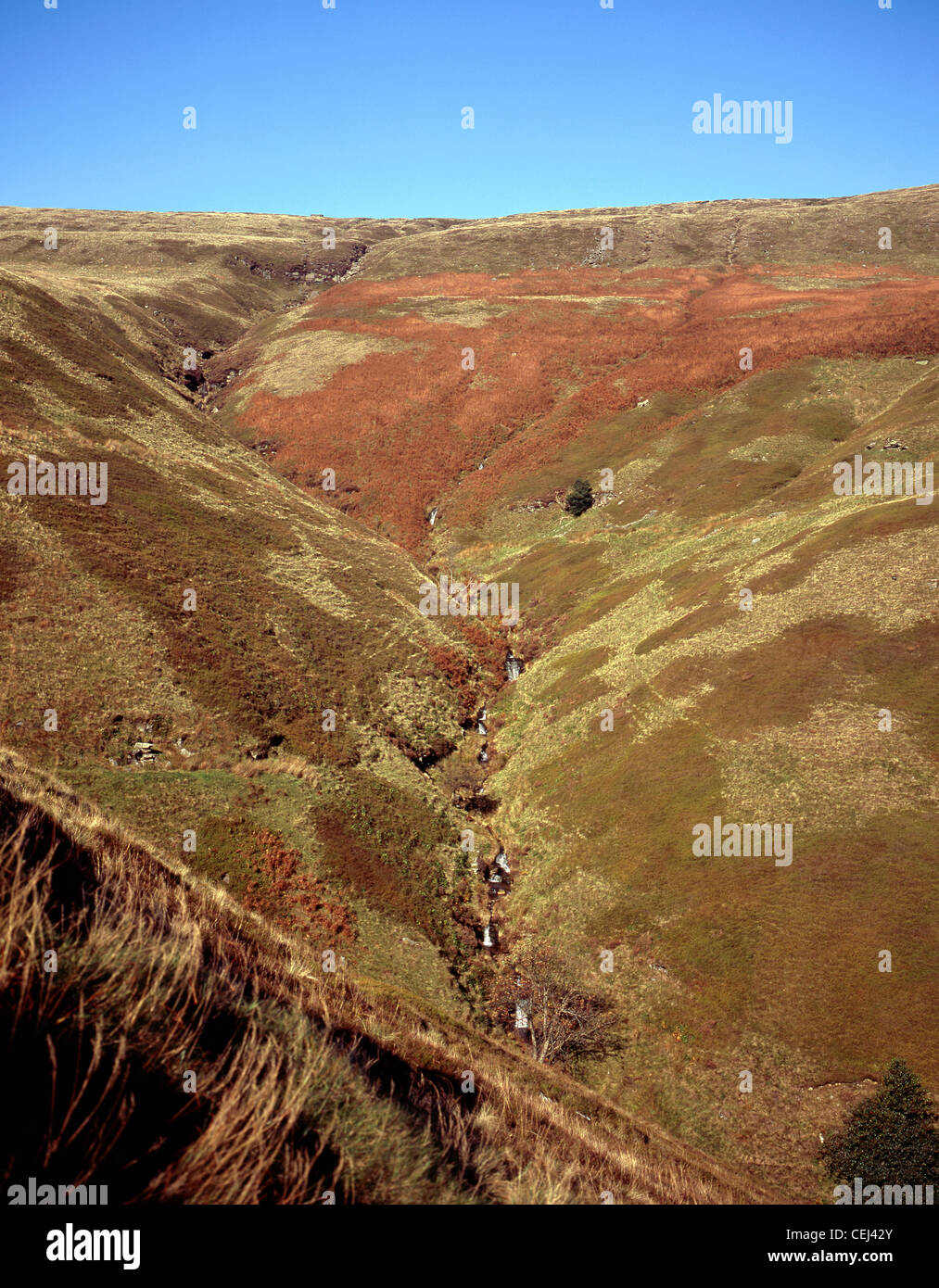 The River Noe flowing down From Edale Head at Jacob's Ladder Kinder ...
