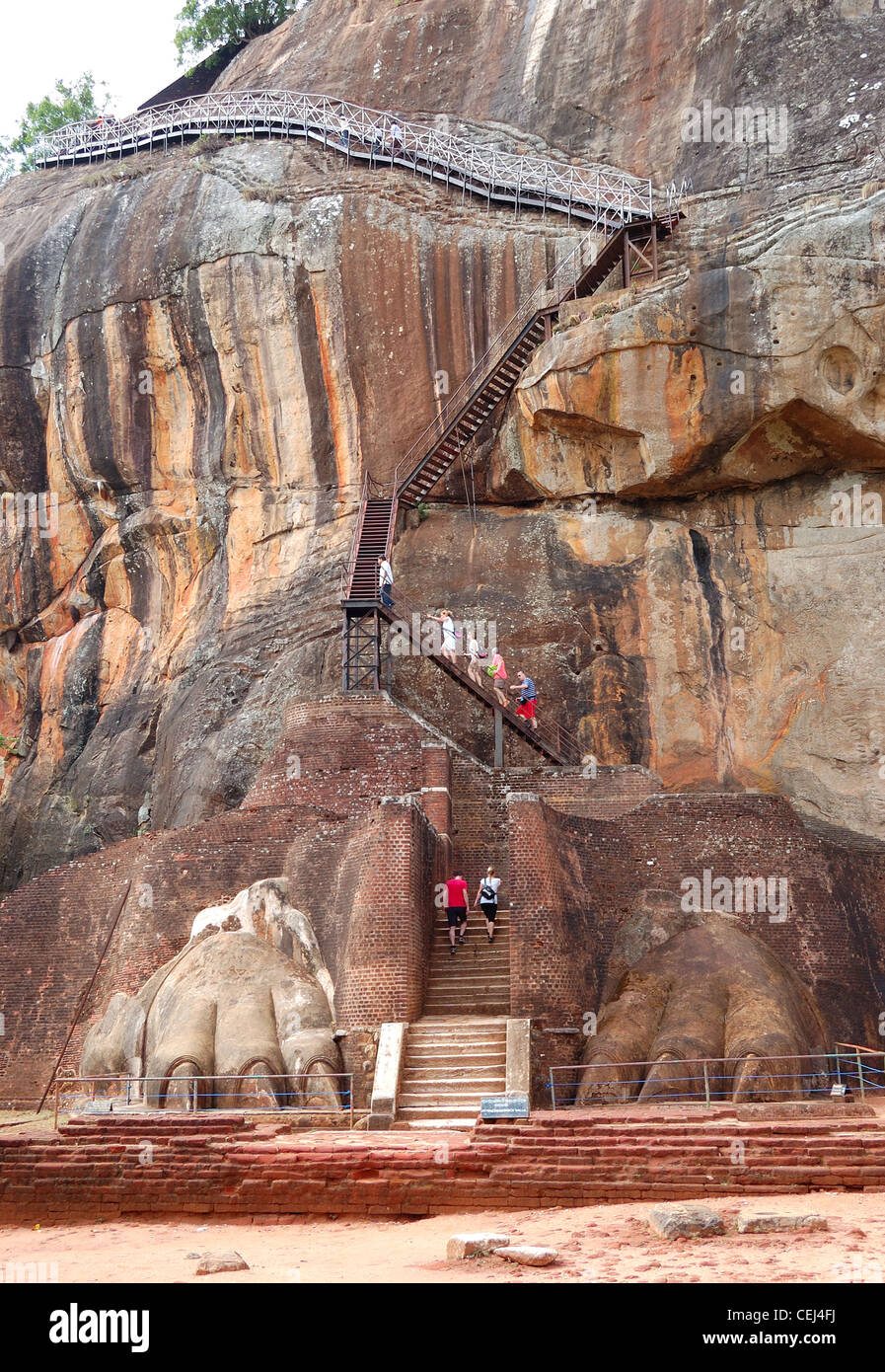 The Sigiriya (Lion's rock) is an ancient rock fortress and palace ruins ...