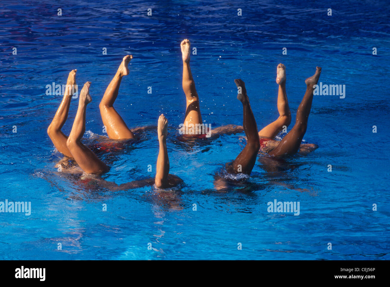 Japanese Team in the Synchronized Swimming competition at the 1994 ...