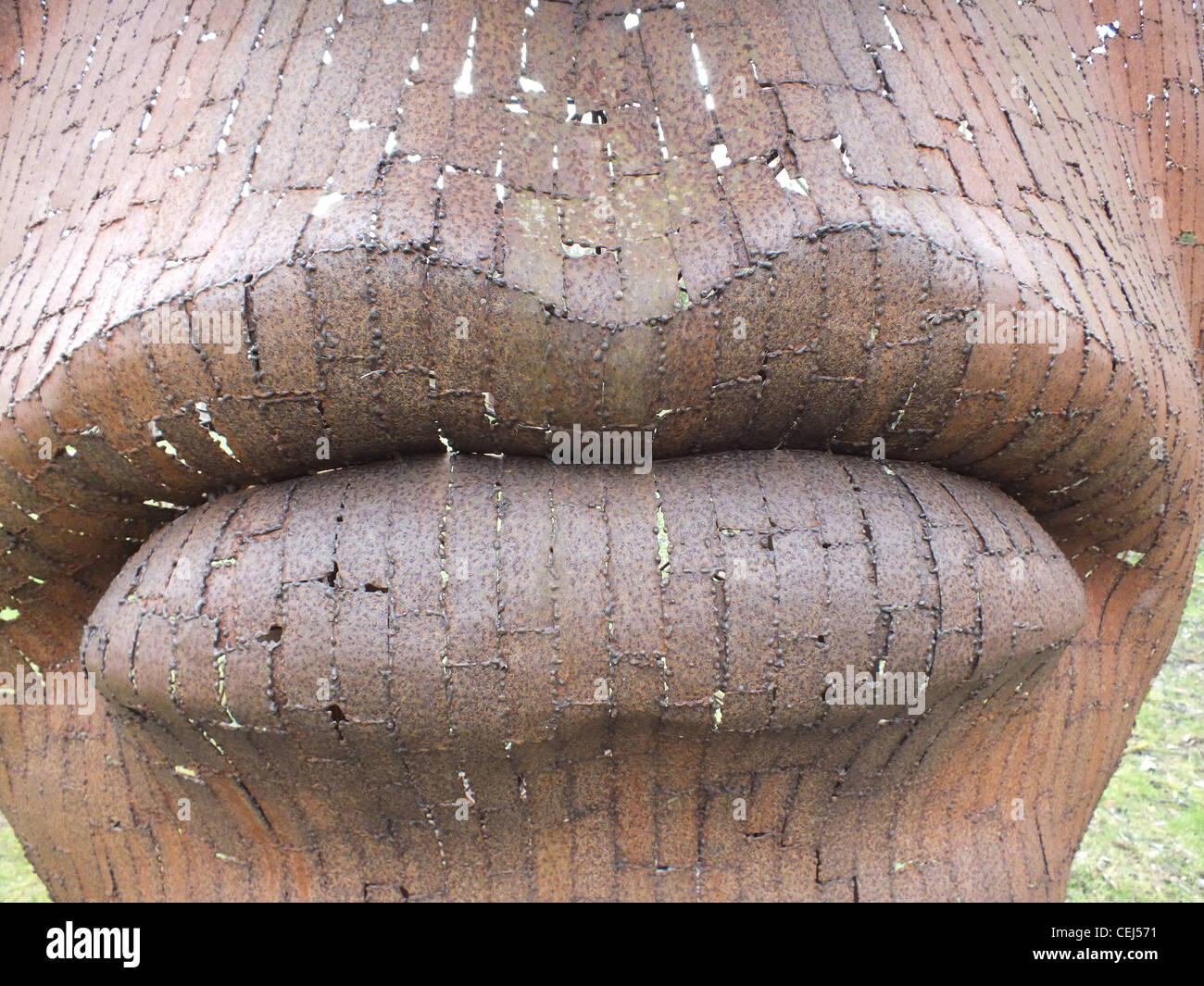 metal face lips Stock Photo - Alamy