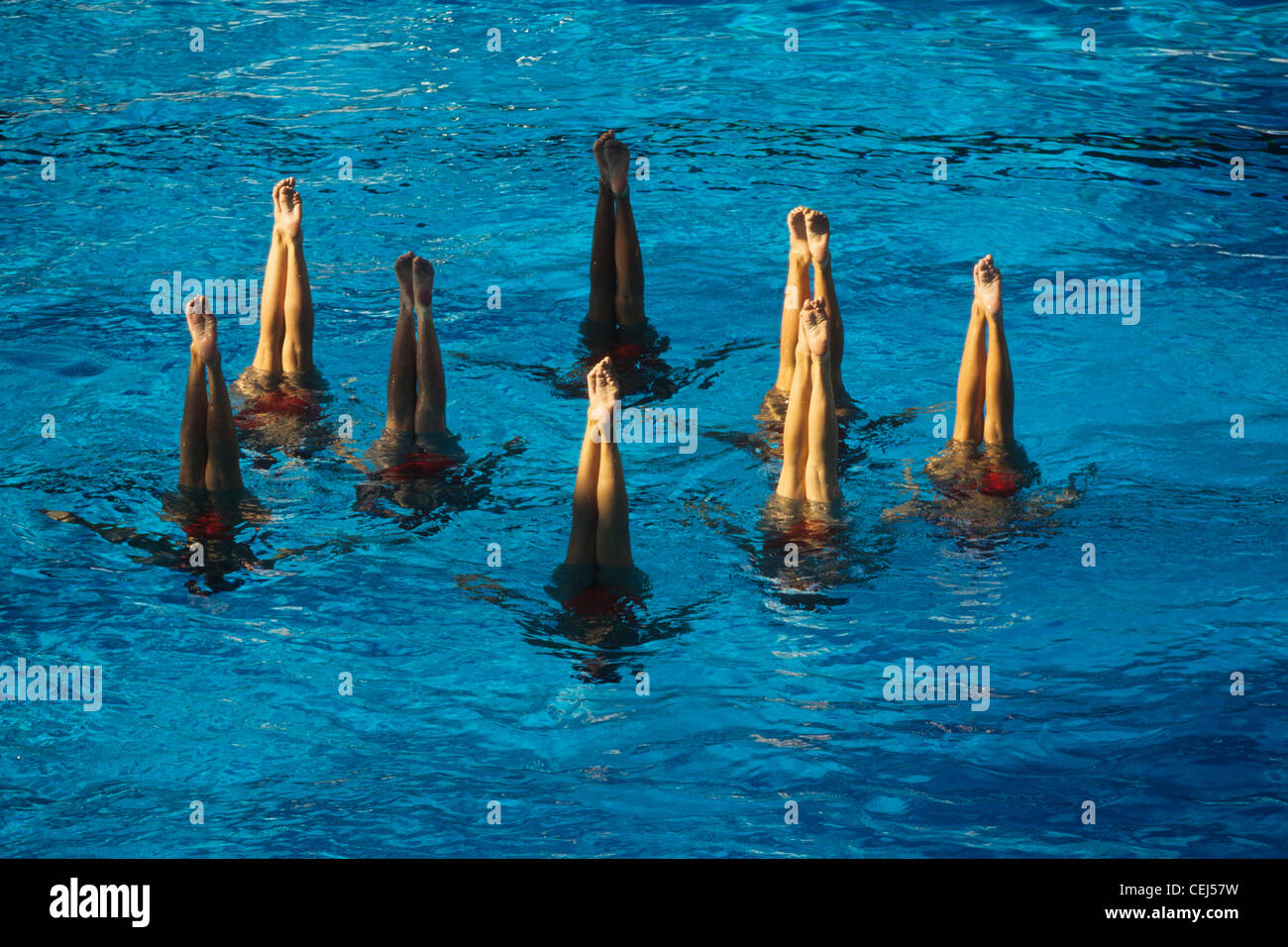 Chinese Team in the Synchronized Swimming competition at the 1994 World ...