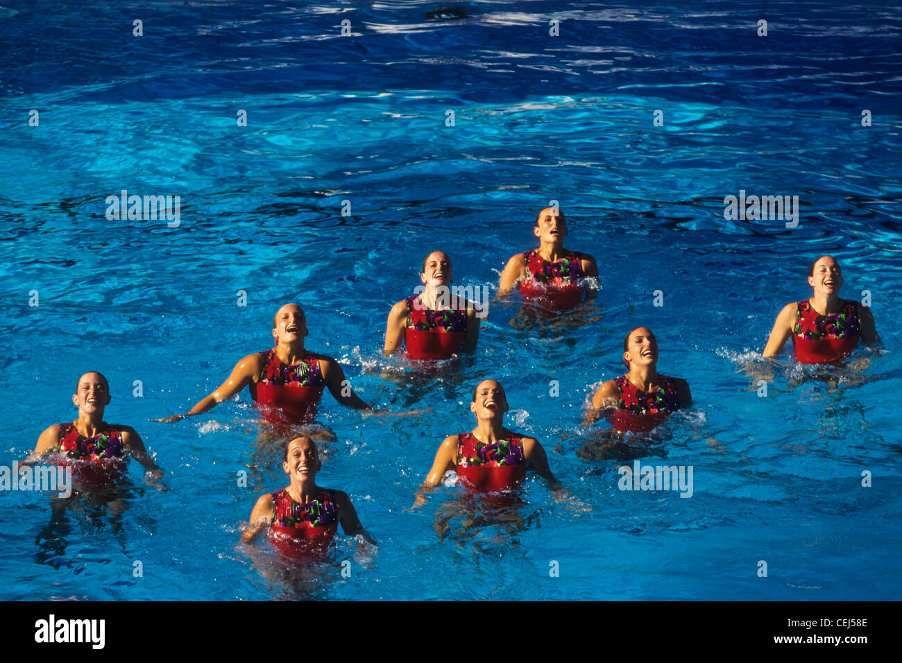 Canadian synchronized swimming team hi-res stock photography and images ...
