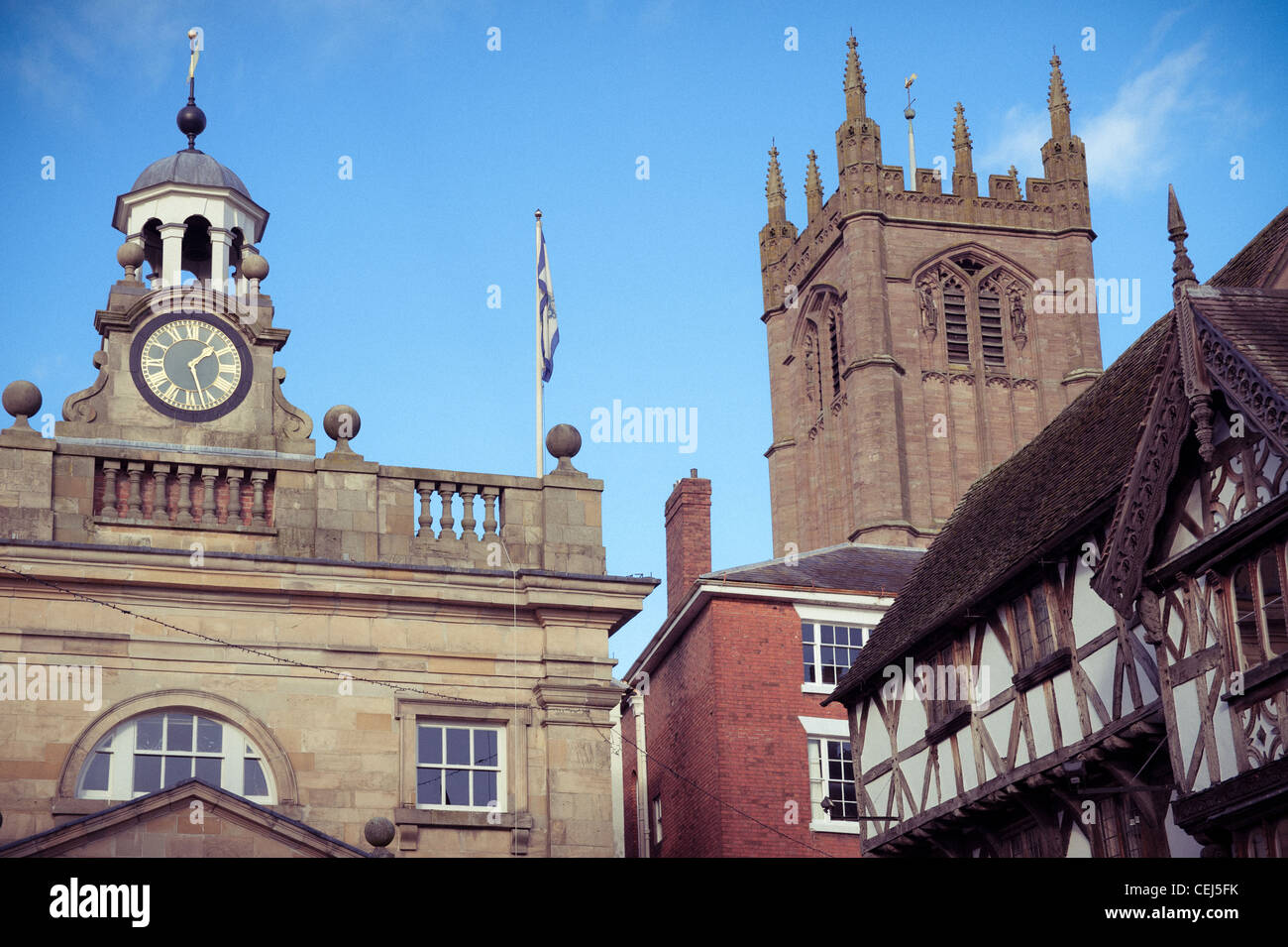 Ludlow clock tower hi-res stock photography and images - Alamy