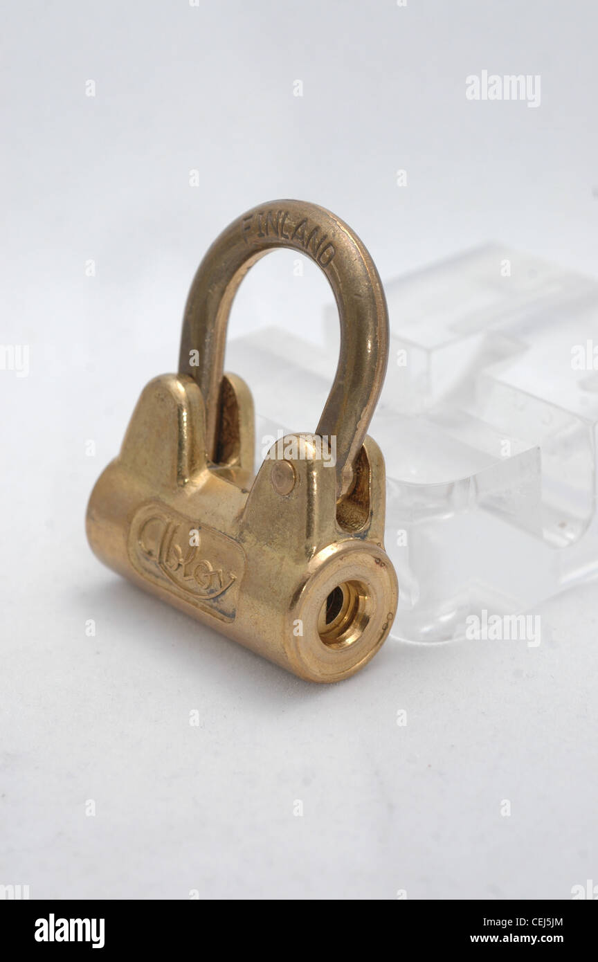 Old Abloy Padlock Stock Photo - Alamy