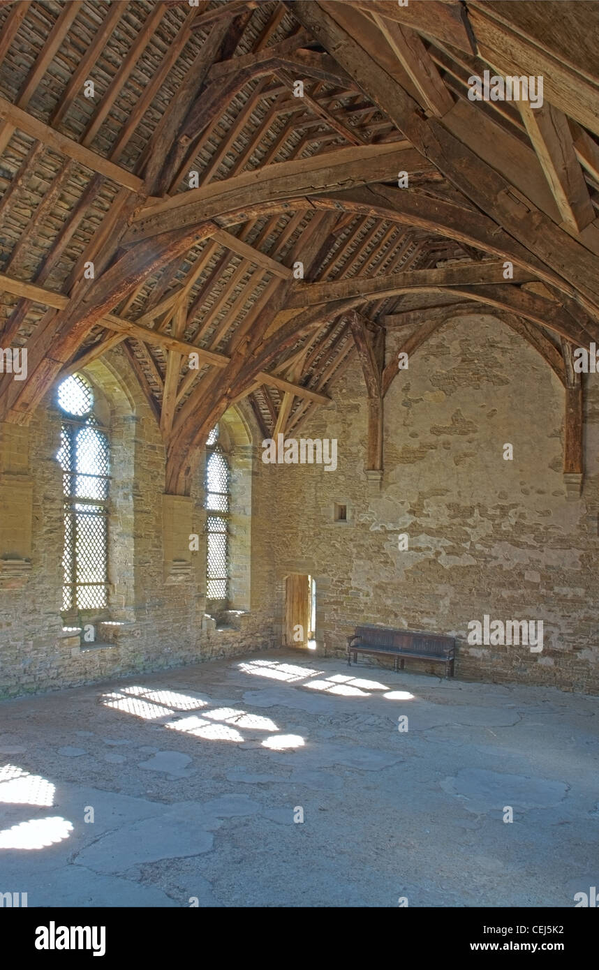Stokesay castle hall shropshire hi-res stock photography and images - Alamy