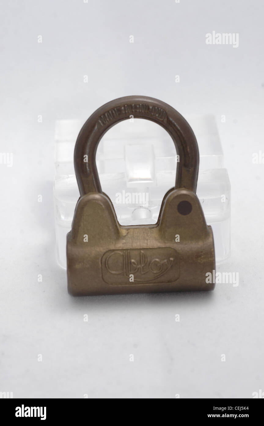 Old Abloy Padlock Stock Photo - Alamy
