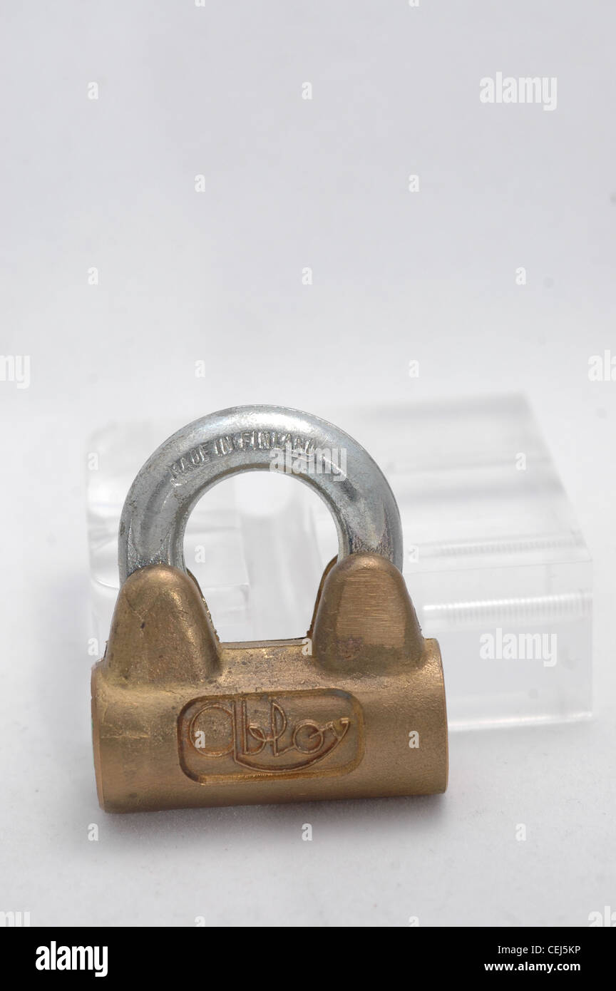 Old Abloy Padlock Stock Photo - Alamy