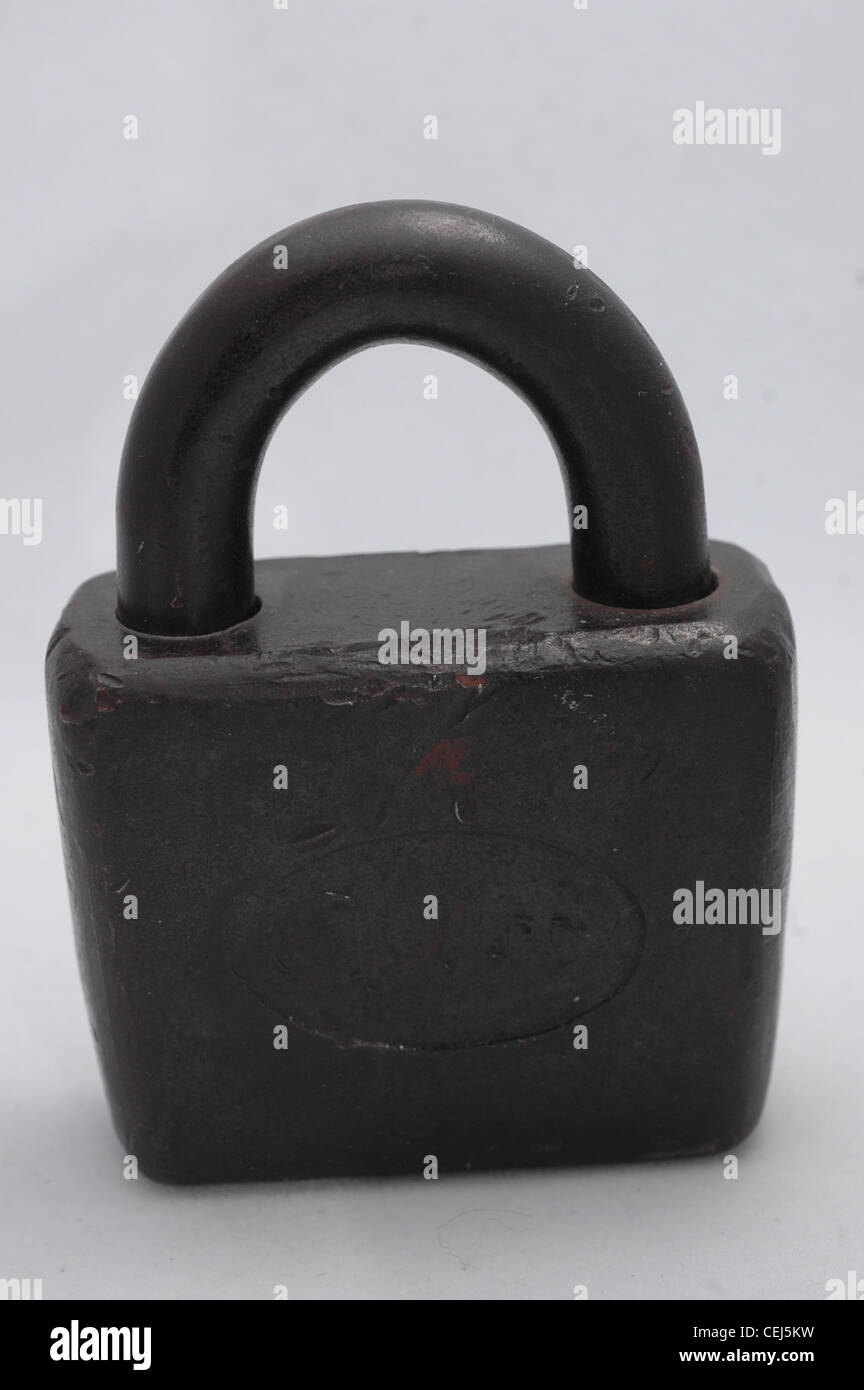 Very Old Abloy Padlock Stock Photo - Alamy