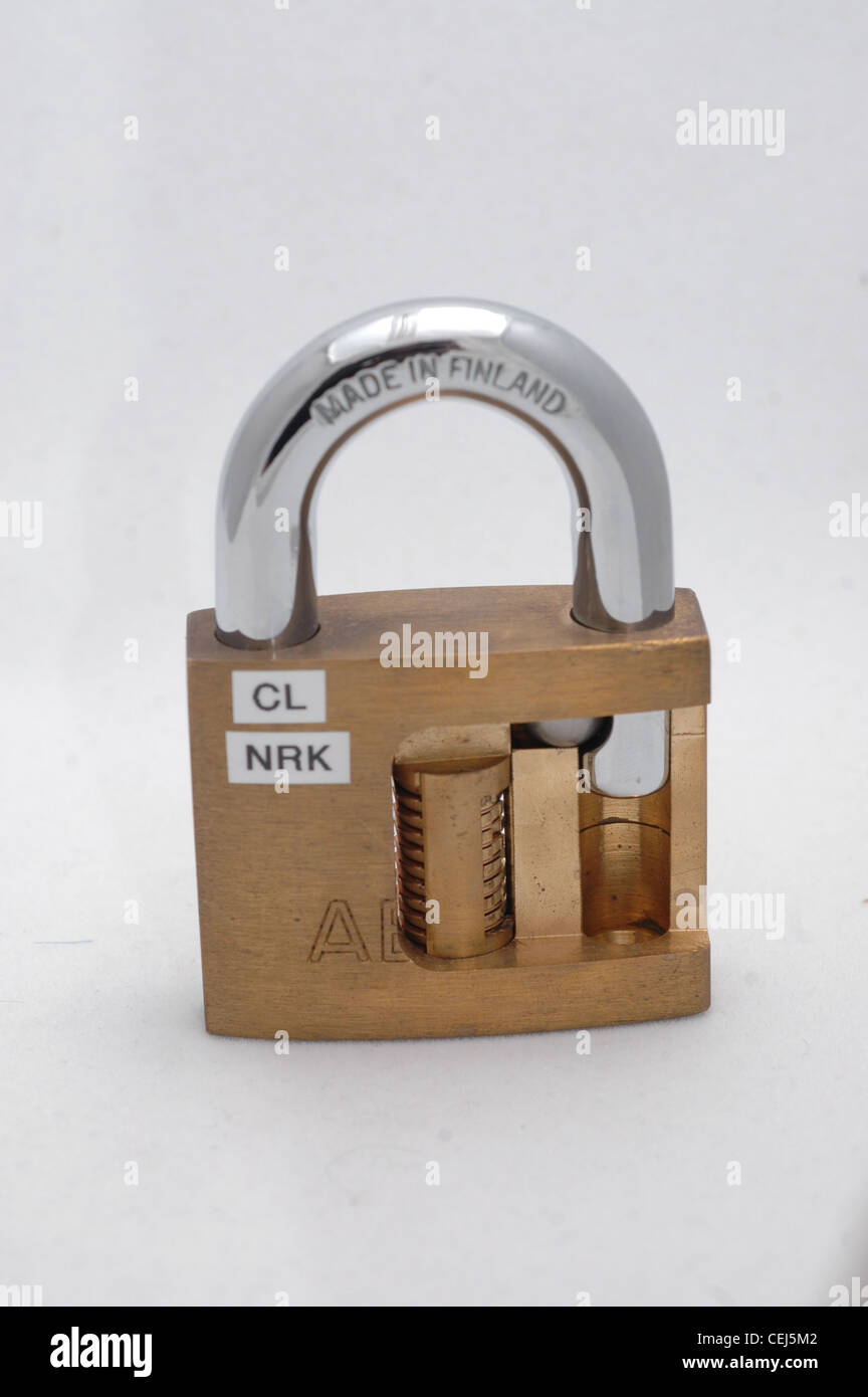 Abloy 3071 Cutaway Padlock Stock Photo - Alamy