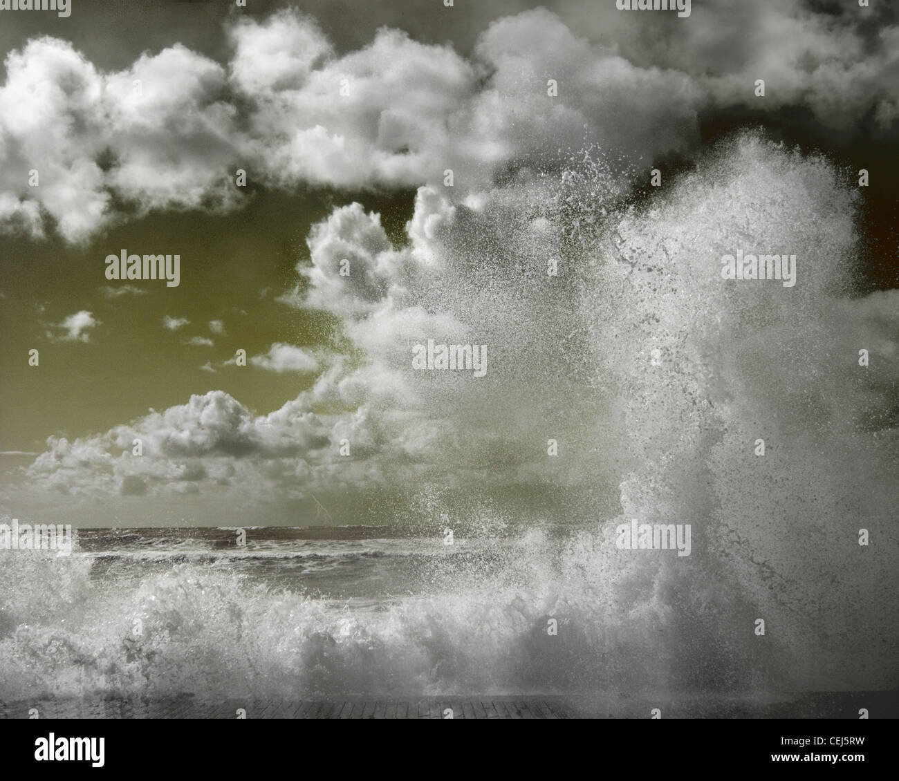 Paphos seafront storm hi-res stock photography and images - Alamy