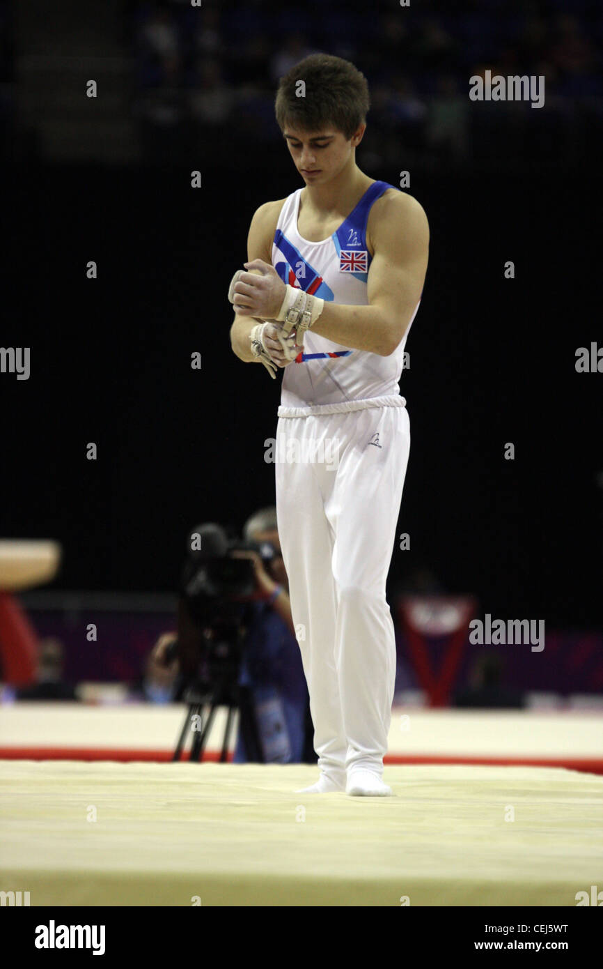 Max Whitlock at the mens Gymnastics, competing for team GB at the test ...