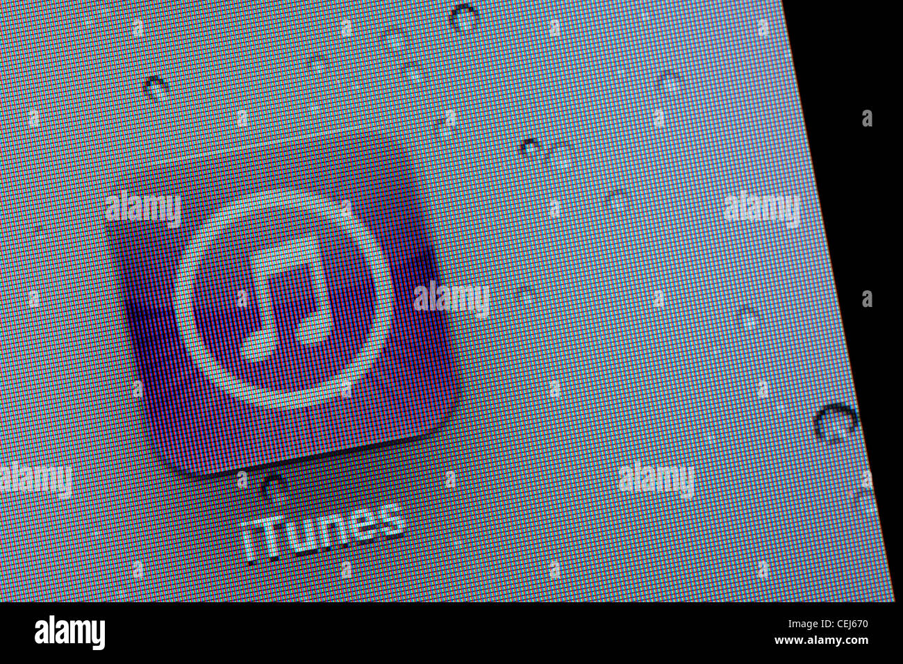 Close up of icon for the iTunes app on an iPad Stock Photo - Alamy