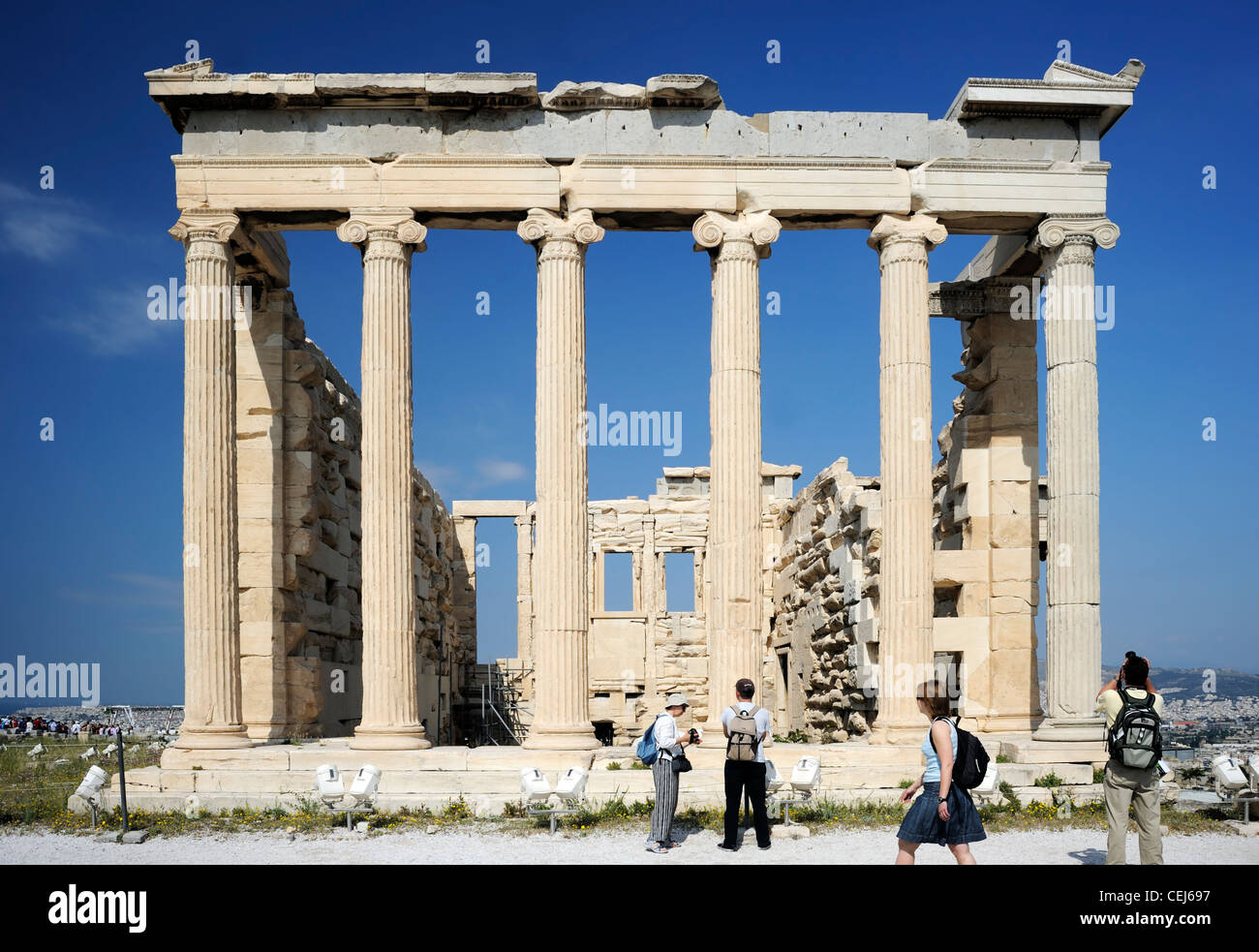 Greece, Athens, Erechtheion Stock Photo - Alamy