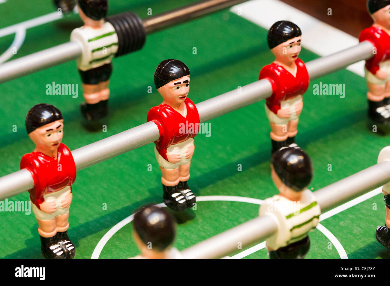 Table football players Stock Photo - Alamy