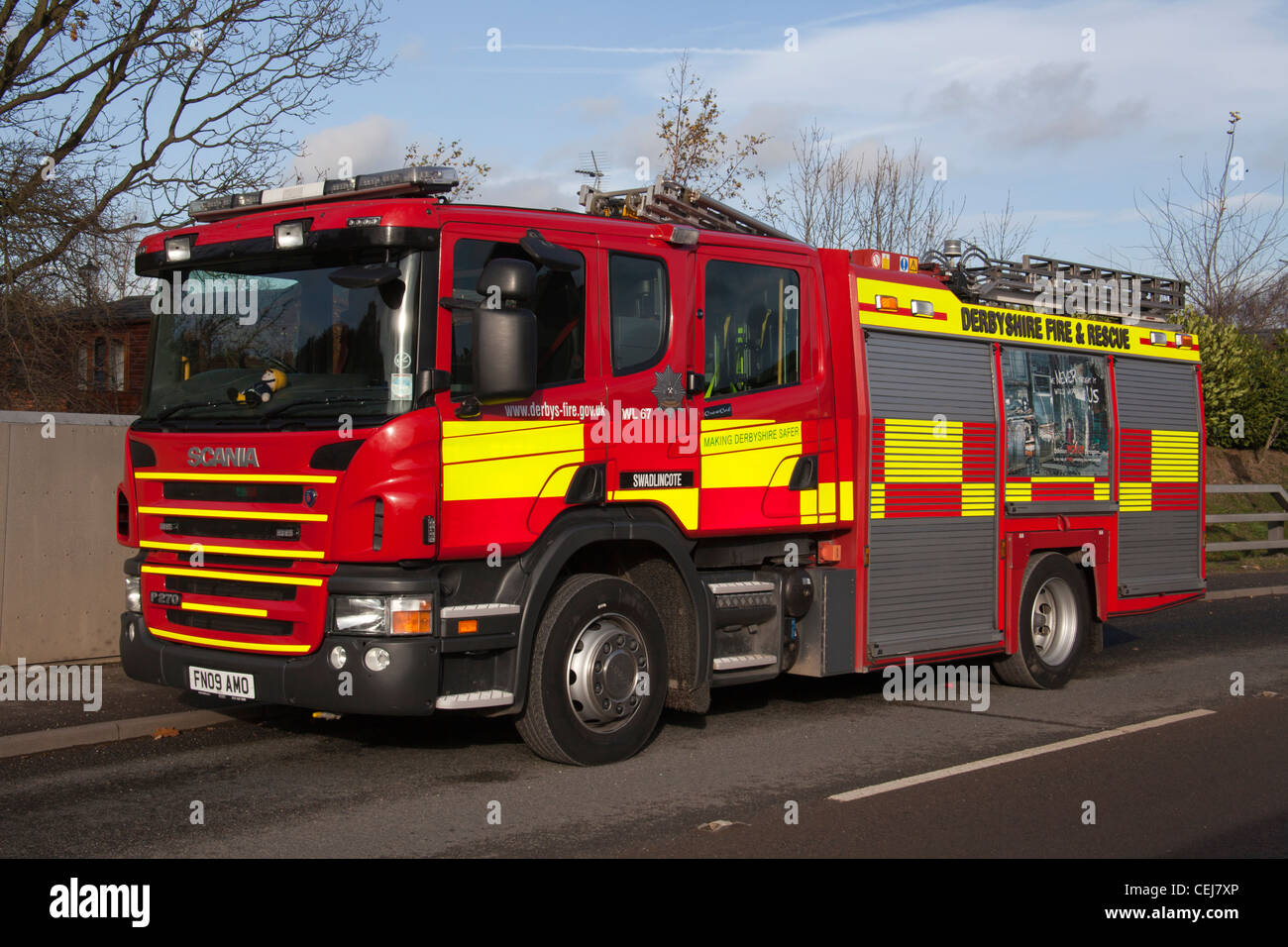 Derbyshire and Leicestershire emergancy services fire brigade on roll ...