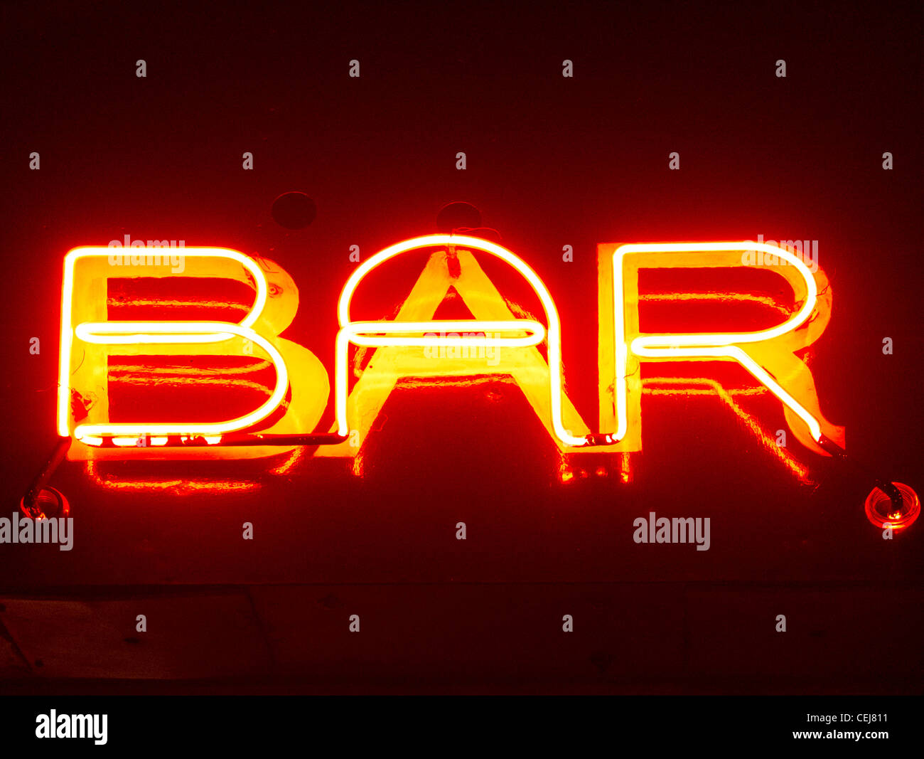 bar neon sign Stock Photo - Alamy