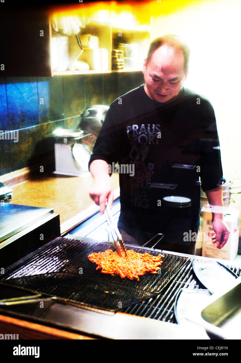 Korean bbq food restaurant hi-res stock photography and images - Alamy