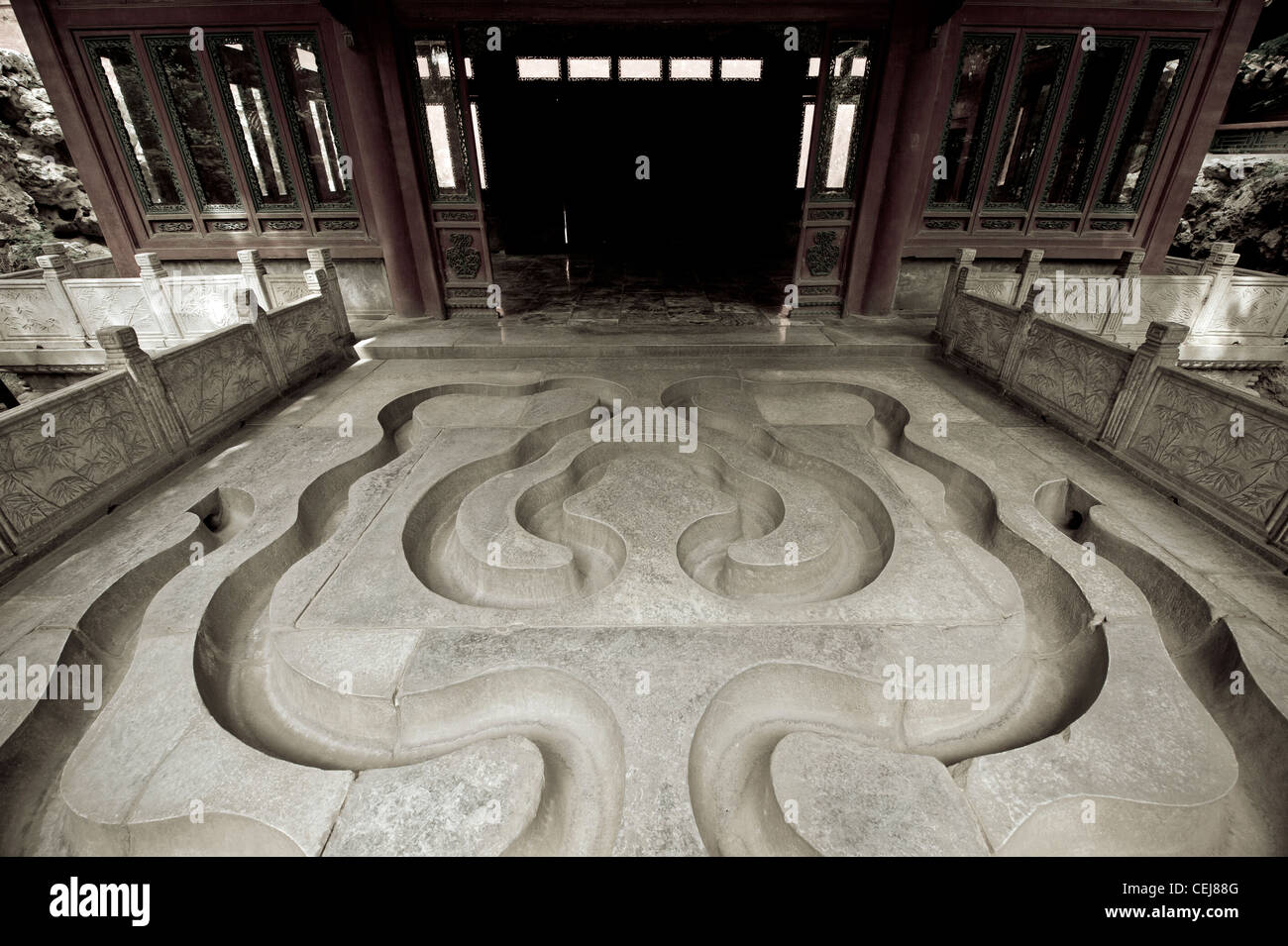 Wine ritual pavilion in Forbidden City, Beijing. Wine cups were sent ...