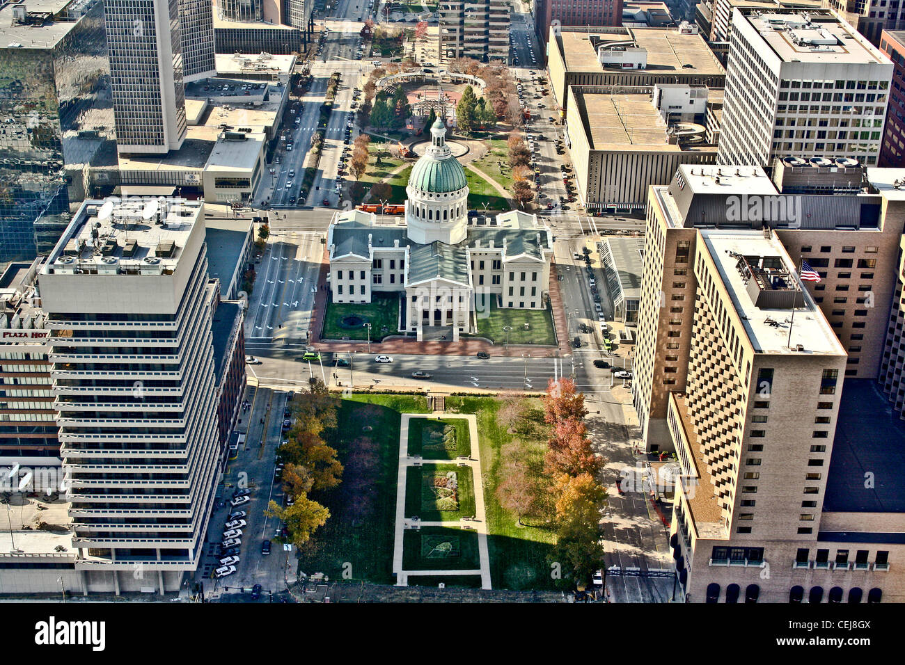 Aerial view of the city of St. Louis, Missouri Stock Photo - Alamy