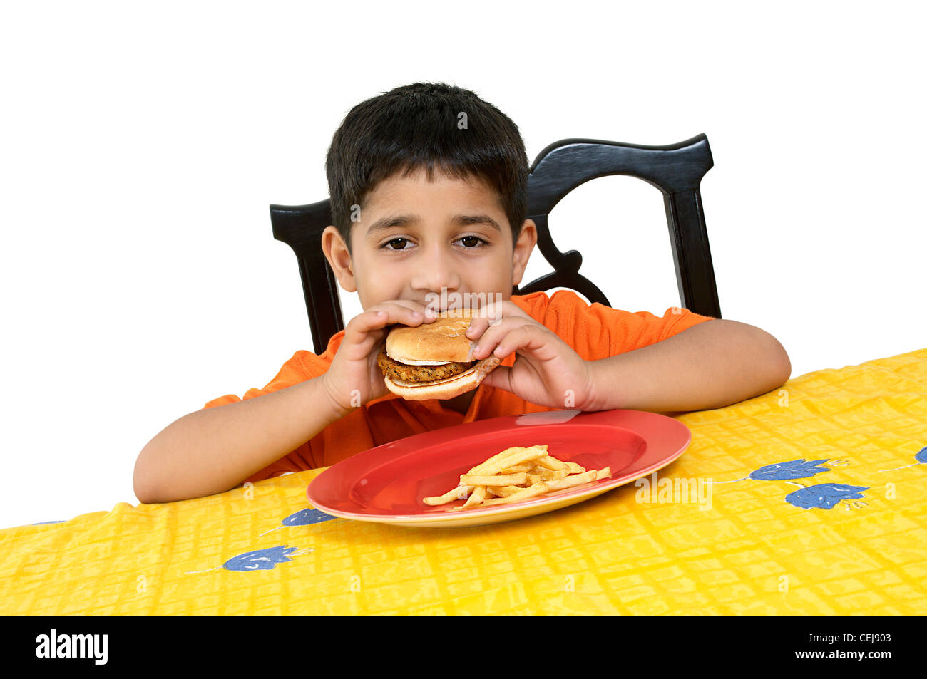 a boy eating Stock Photo - Alamy