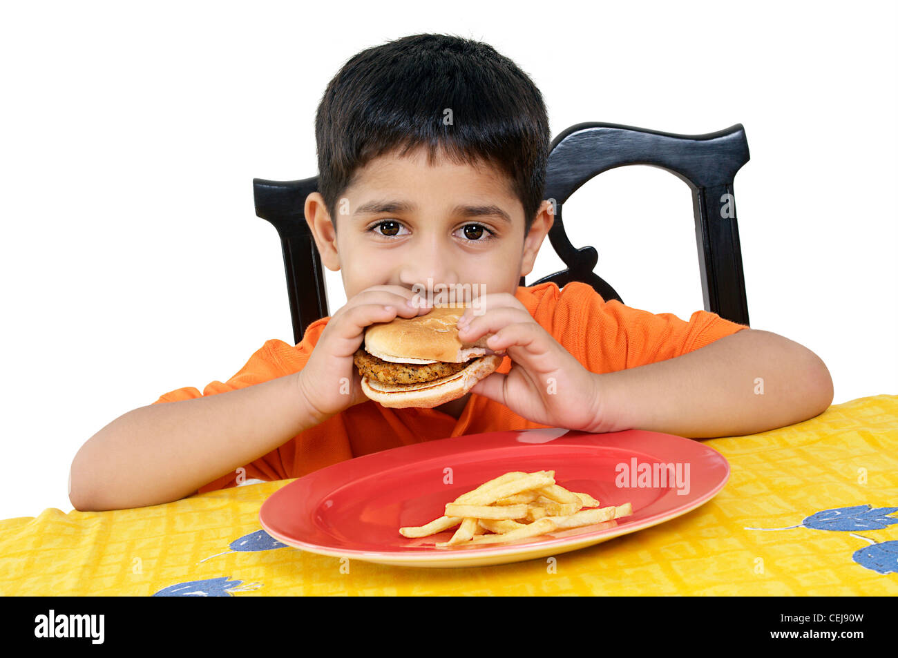 a boy eating Stock Photo - Alamy