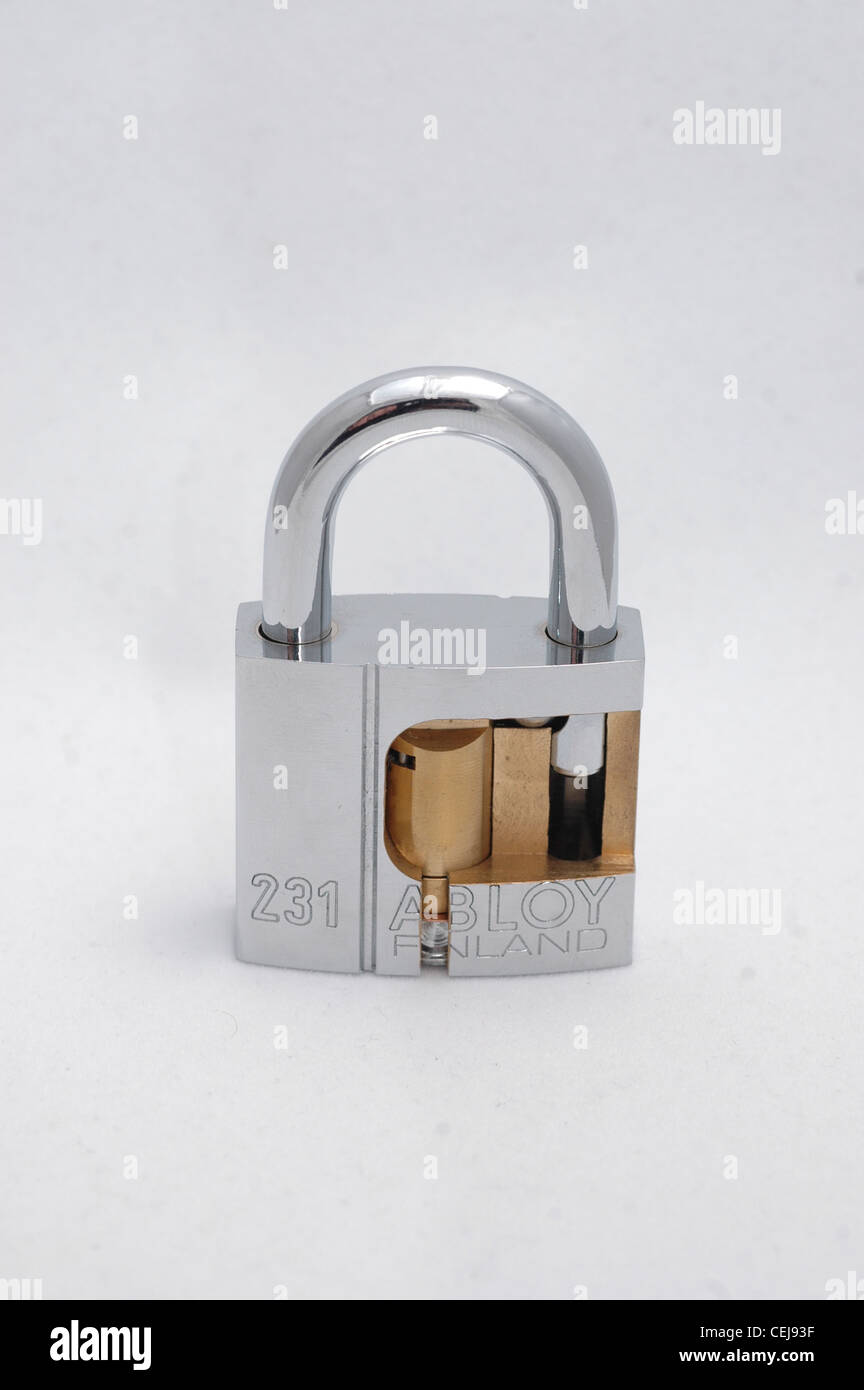 Abloy 231 Lock Cutaway Stock Photo - Alamy