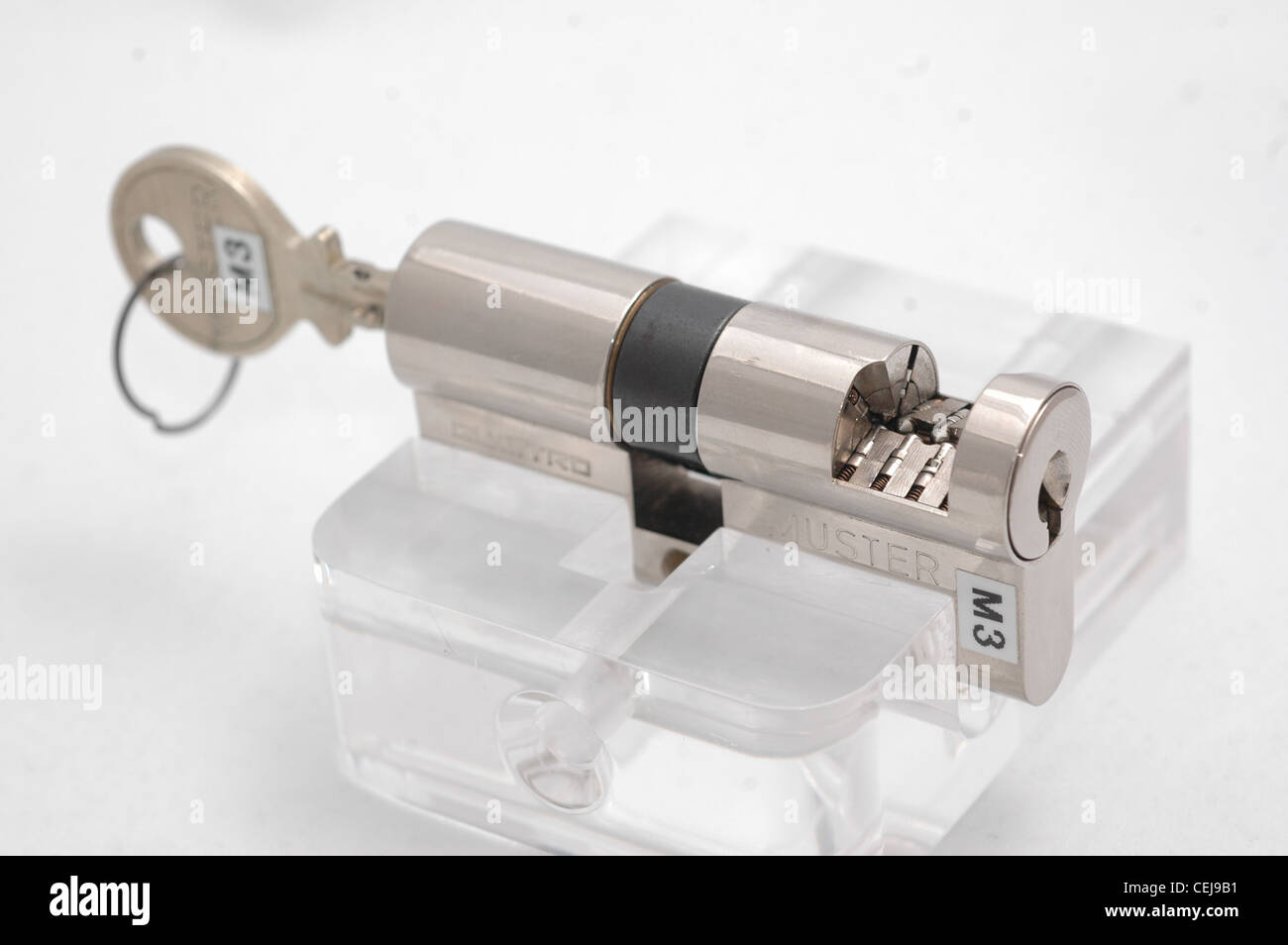 Kaba Quattro Dimple Cutaway Lock Stock Photo - Alamy