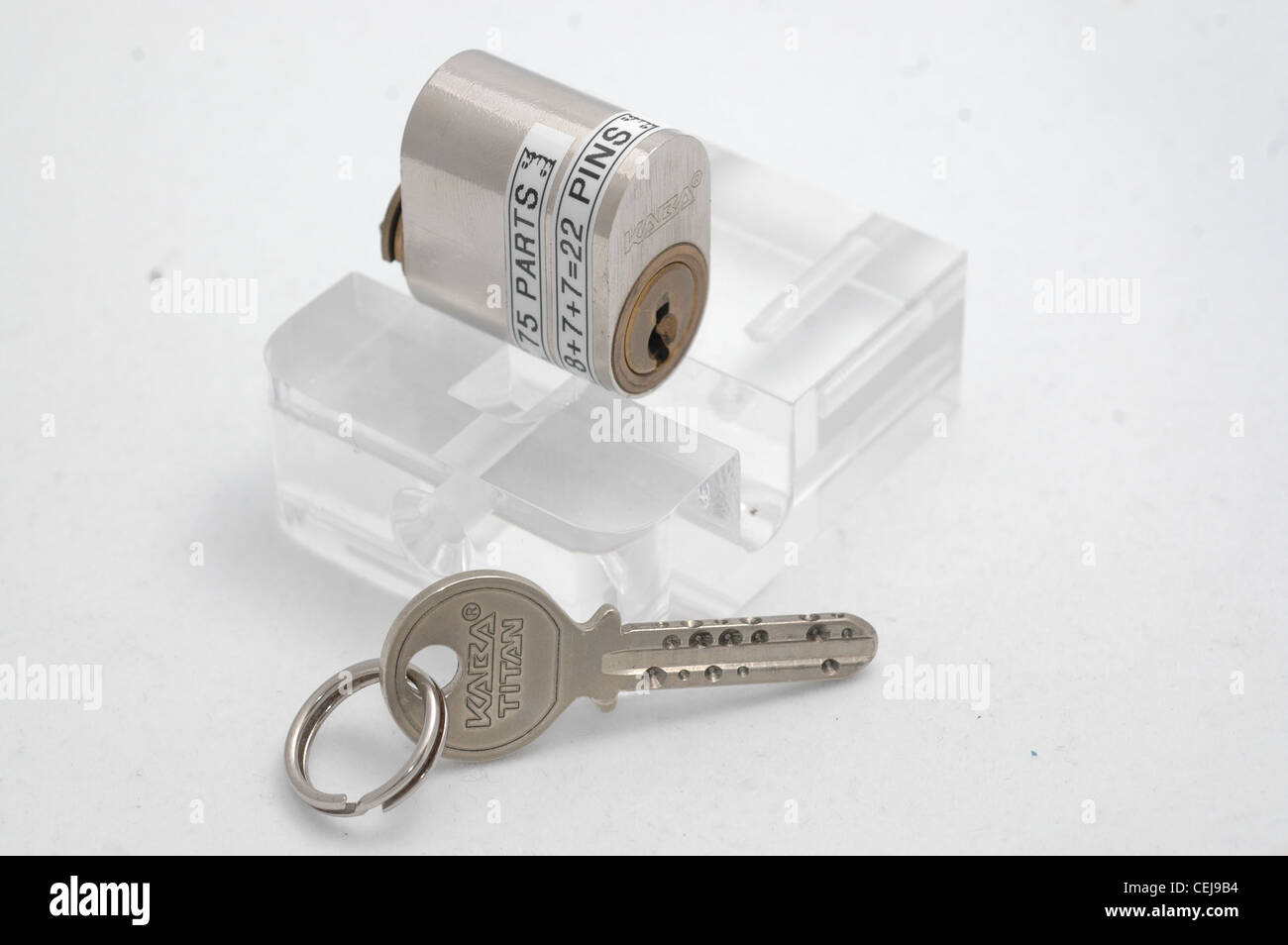 Kaba Titan Oval Profile Cylinder Lock Stock Photo - Alamy