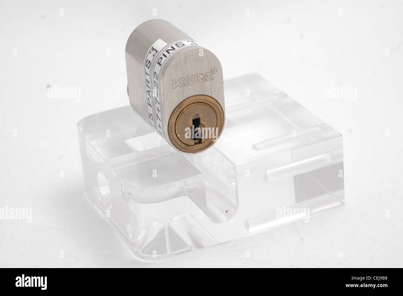 Kaba Titan Oval Profile Cylinder Lock Stock Photo - Alamy