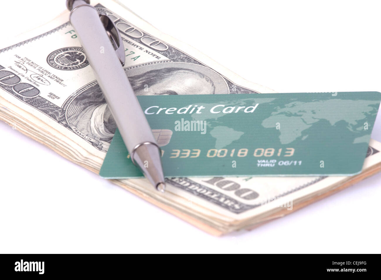 credit card and money Stock Photo - Alamy