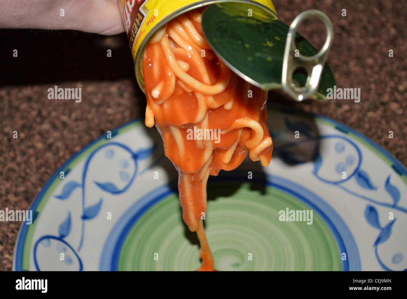 heinz tinned spaghetti, heinz canned spaghetti Stock Photo - Alamy