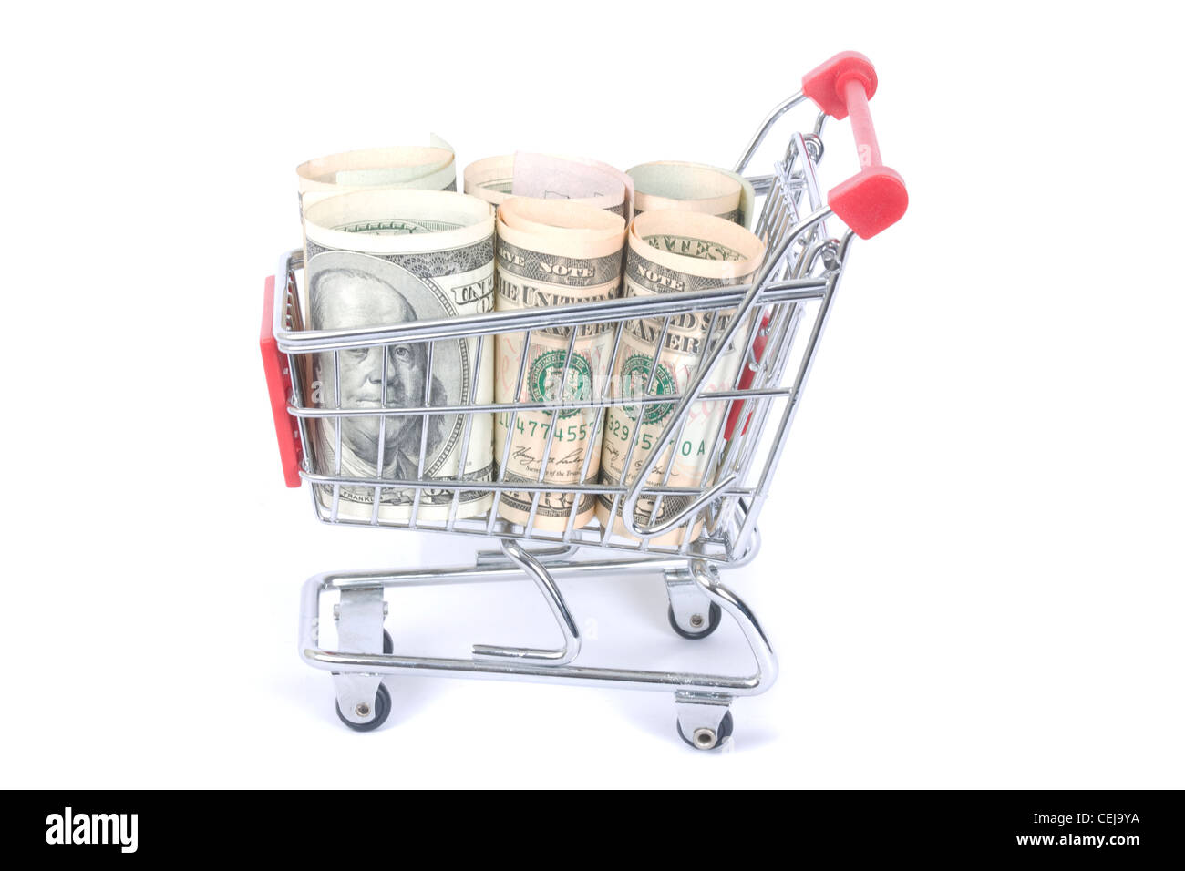 trolley and money Stock Photo - Alamy