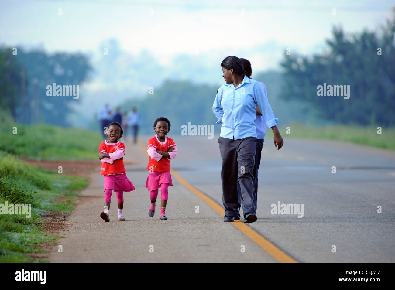 Kids Walking Home From School