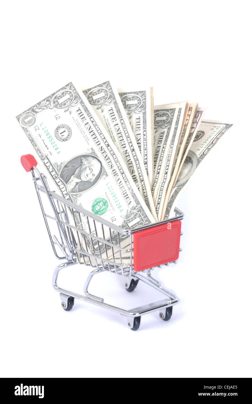 Business trolley money Cut Out Stock Images & Pictures - Alamy