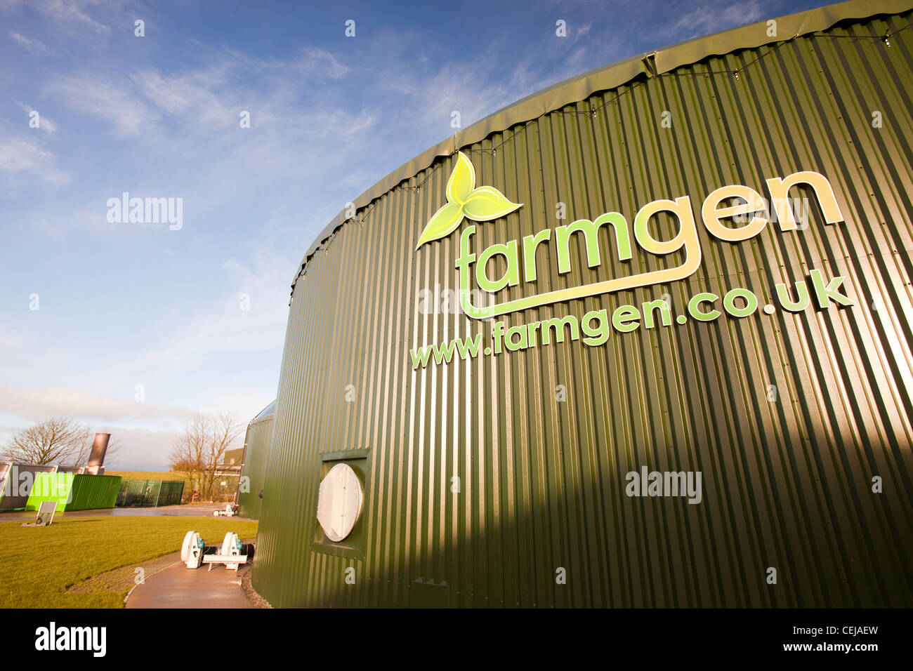 The Farmgen anaerobic bio digestor at Dryholme Farm near Silloth ...