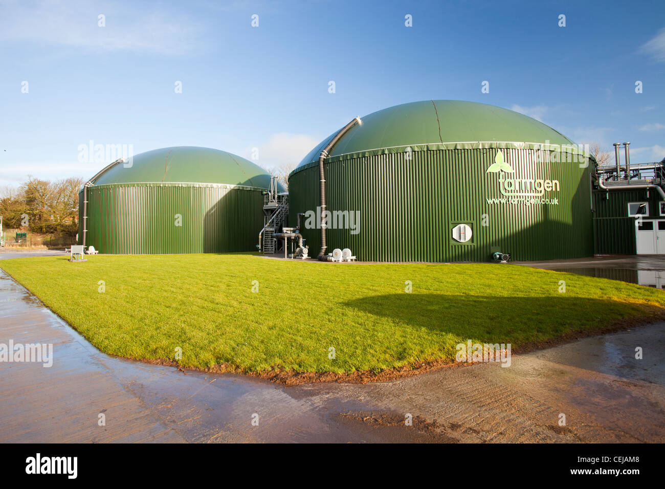 The Farmgen anaerobic bio digestor at Dryholme Farm near Silloth ...