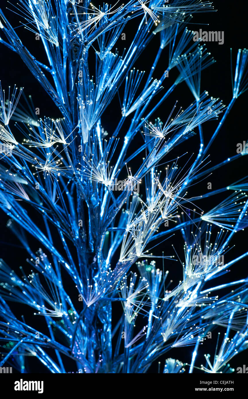 Christmas decorations, sparkling tree lights Stock Photo - Alamy