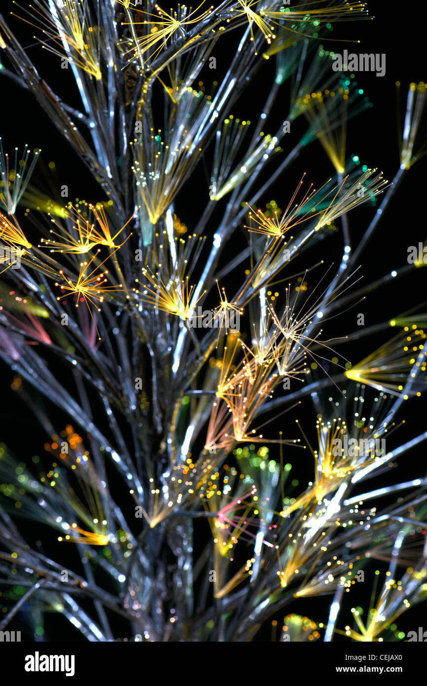 Christmas decorations, sparkling tree lights Stock Photo - Alamy