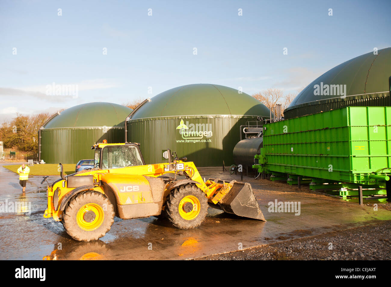 The Farmgen anaerobic bio digestor at Dryholme Farm near Silloth ...
