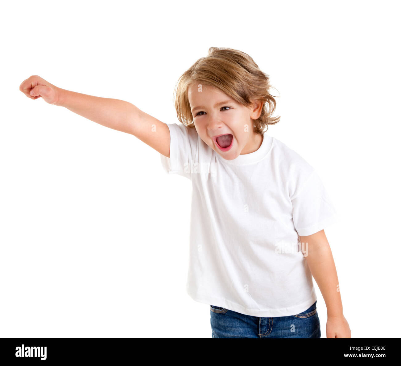Happy screaming Cut Out Stock Images & Pictures - Alamy