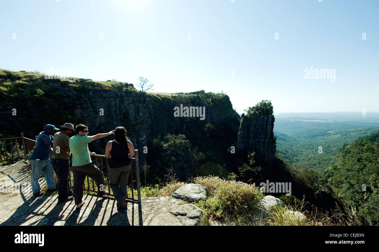 Lookout over mountains at Bourkes Luck,Graskop,Mpumalanga Stock Photo ...
